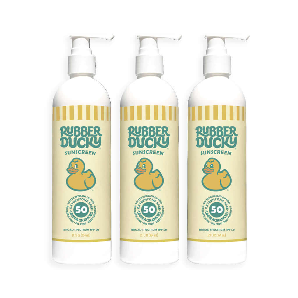 SPF 50 Sunscreen Lotion, 12oz Pump - Rubber Ducky